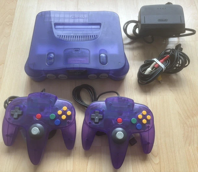 NINTENDO 64 CONSOLE N64 Funtastic Purple Grape & Two Controllers, VGC ...