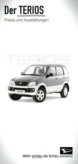 LISTINO PREZZI DAIHATSU Terios 2002 5/02 D listino prezzi prijslijst ...