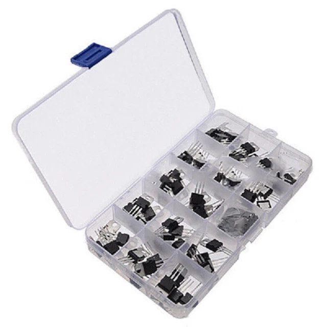 KIT REGOLATORE DI tensione transistor assortimento 50 pz. nuovissimo LM317T L7805 L7824 EUR 22 ...