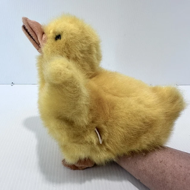 FOLKMANIS DUCKLING HAND Puppet Realistic Yellow Plush Duck Full Body ...