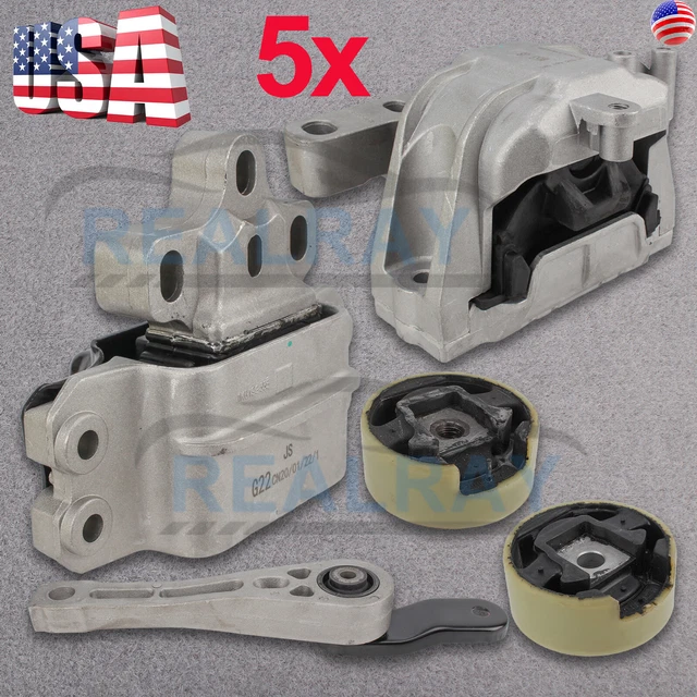 ENGINE TRANSMISSION MOTOR Mount Kit set subframe For VW Jetta Golf ...