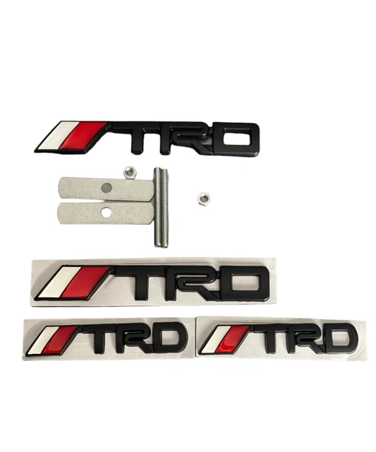 FOR TRD BADGE Emblem Sticker Decal Set of 4 Trunk Front Side Hood ...