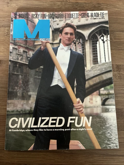 VINTAGE M THE CIVILIZED MAN Magazine December 1985 CAMBRIDGE CIVILIZED ...