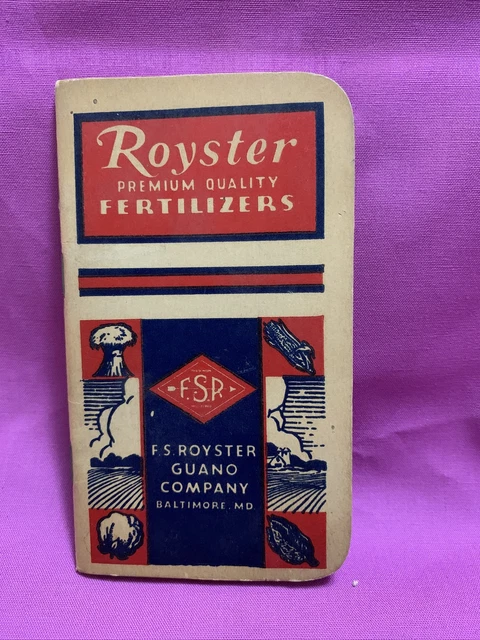 ANTIQUE ADVERTISEMENT ROYSTER Plant Fertilizer Booklet 1942 & 1943 ...