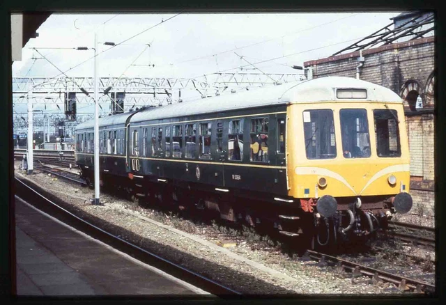 35MM SLIDE BR British Railways Diesel DMU x2 original crewe 1988 £2.00 ...