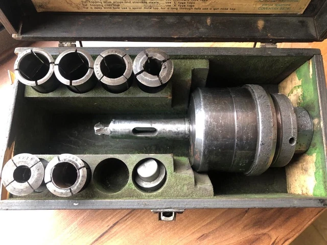 ALFRED HERBERT TAPPING system with 6 collets £50.00 - PicClick UK