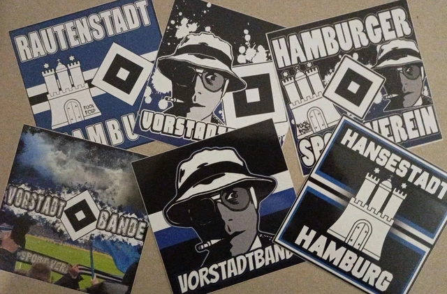 ULTRAS AUFKLEBER MIX Adesivo Sticker HSV Hamburg Sammlung Auflösung ...