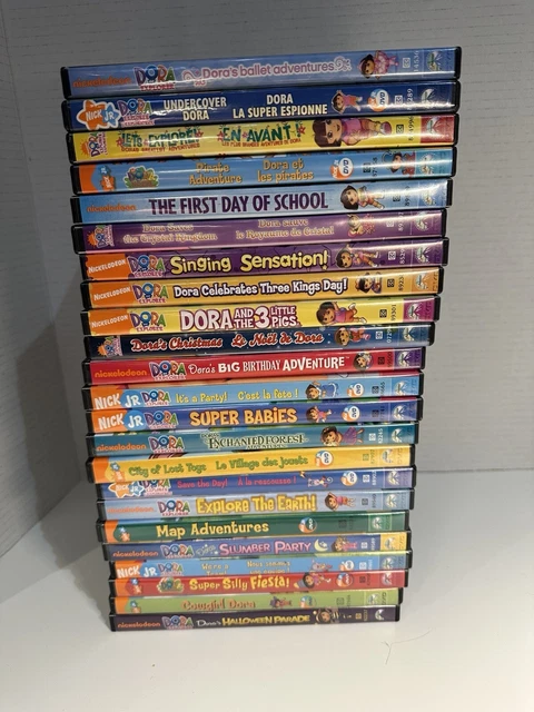LOT 23 NICK JR Nickelodeon Dora The Explorer Children's DVD's $24.95 ...