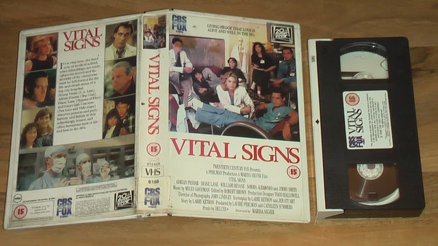 VITAL SIGNS VHS Video Big Box Ex Rental Cert CBS/FOX Comedy £5.50 - PicClick UK