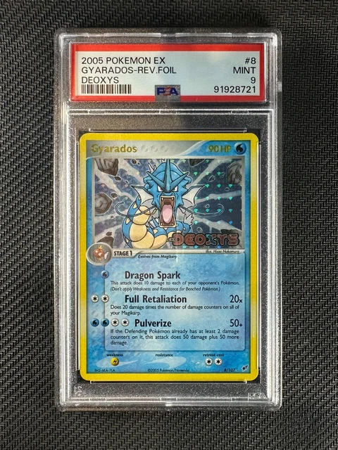 POKEMON CARD PSA 9 Mint Gyarados Deoxys 2005 Reverse Holo 8/107 1T EUR 3,42 - PicClick FR