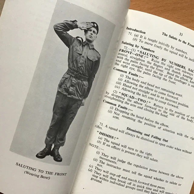 ORIGINAL 1965/79 BRITISH Army Training Manual: Drill (All Arms) EUR 20 ...