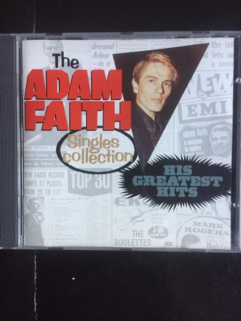 ADAM FAITH HIS Greatest Hits Used 20 Tracks Best Of Cd Pop Rock N Roll ...