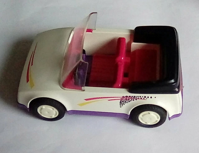 RARE VINTAGE HTF 1988 Playmobil Geobra Vehicle Convertible Sports Car ...