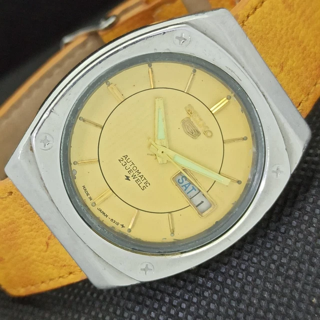 RARE SEIKO 5 Automatic Vintage Japon Hommes D/D Original Cadran Montre ...