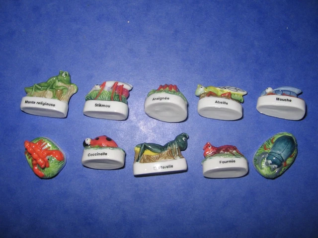 SÉRIE COMPLETE DE 10 feves: les insectes EUR 8,00 - PicClick FR