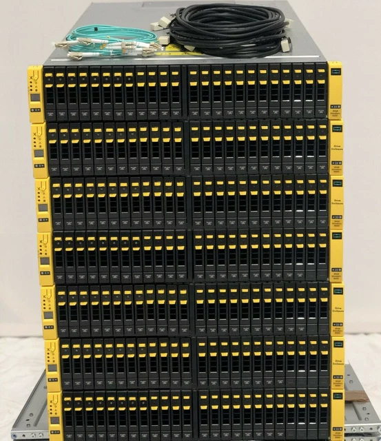 HPE 3PAR 8200 124TB Usable 2-Tier SSD & SAS Fully Redundant SAN ...