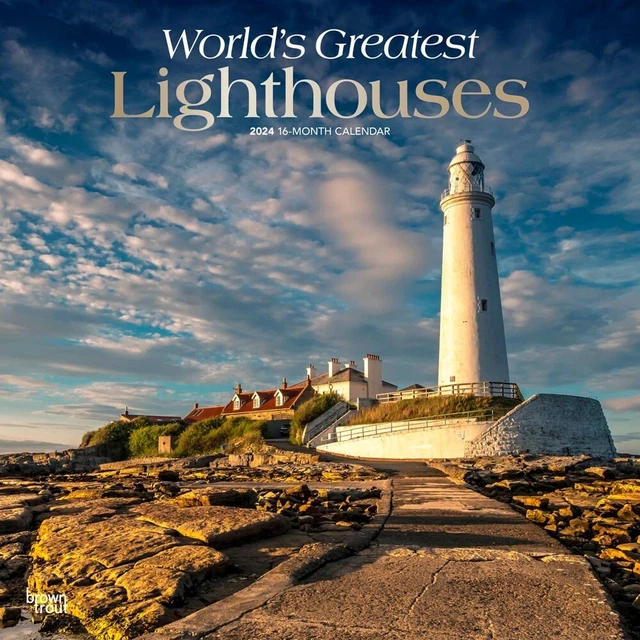 LES PLUS GRANDS phares du monde | 2024 12 x 24 pouces calendrier mural ...