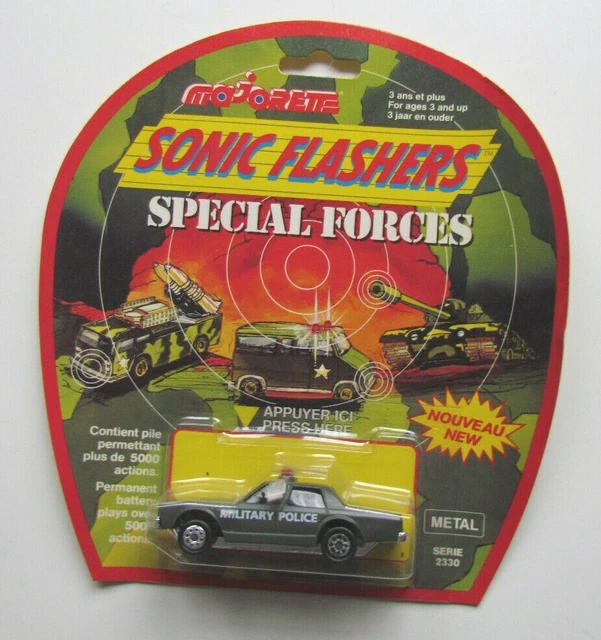 MAJORETTE SONIC FLASHERS Special Forces 2335 Chevrolet Military Police ...