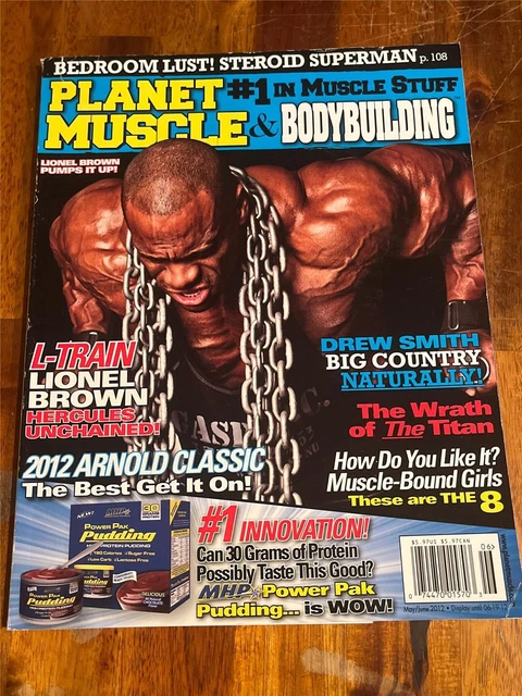 PLANET MUSCLE BODYBUILDING fitness magazine LIONEL BROWN 6-12 $9.00 ...