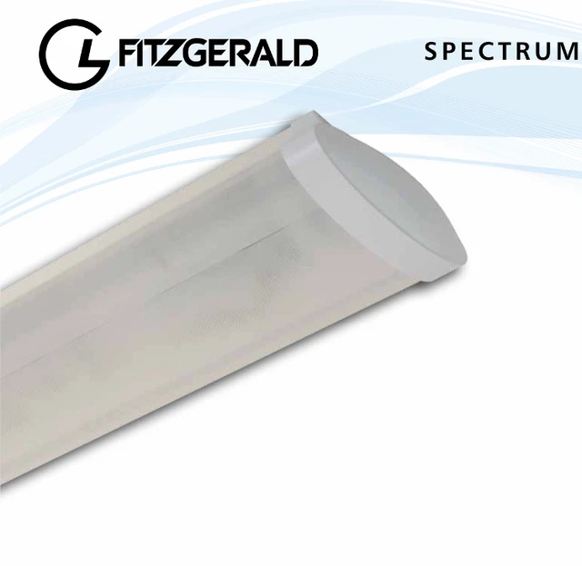 FITZGERALD SPECTRUM SURFACE Mounted Luminaire Batten 2x 18W LED Tube ...