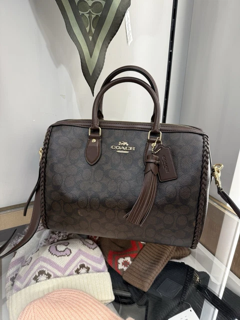 COACH ROWAN LARGE Satchel Bag In Signature Canvas With cce36 £276.69 ...