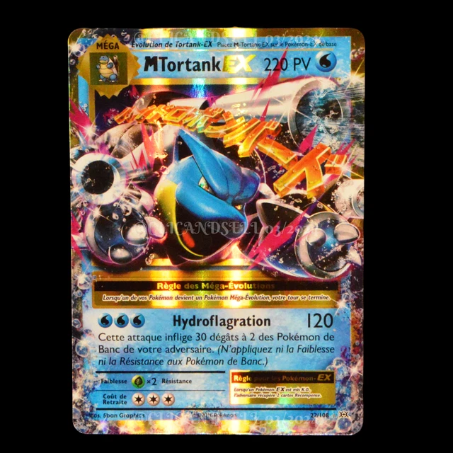 CARTE POKÉMON MÉGA Tortank EX 22/108 XY12 - XY Évolutions EUR 1,00 ...