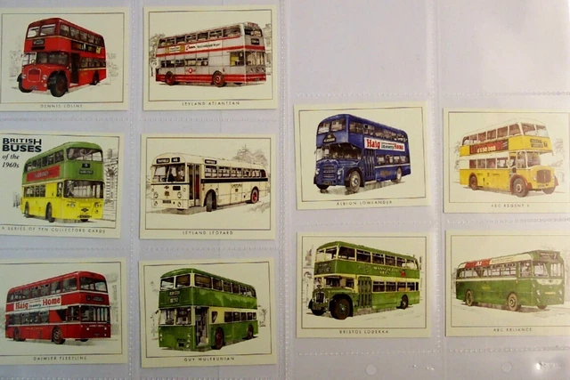 BRITISH BUSES OF the 1960`s FULL SET Golden Era tea cards £7.00 ...