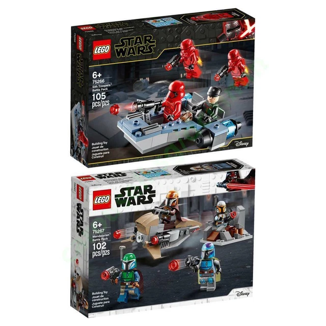 LEGO STAR WARS Battlepacks 75266 75267 Troopers Sith/Mandaloriano ...