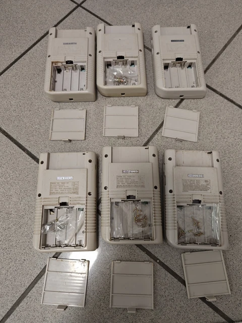6 NINTENDO GAMEBOY Classic Gehäuse Konsole Game Boy Handheld DMG01 ...