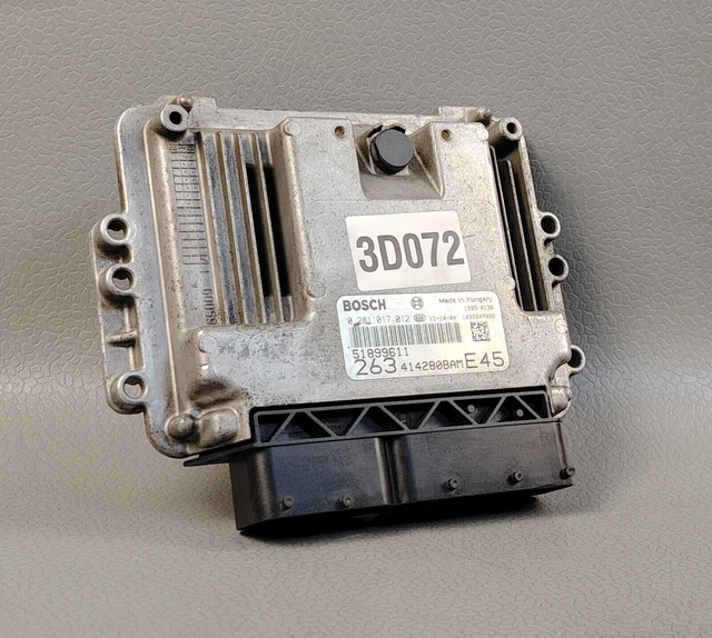 FIAT DOBLO DIESEL Multijet ENGINE CONTROL UNIT ECU 0281017012 51899611 ...