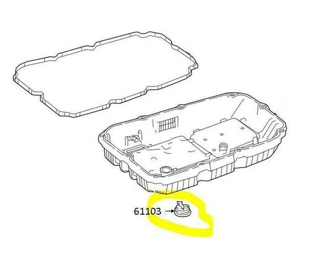 ORIGINAL MERCEDES-BENZ VERSCHLUSS Deckel PA6 (A 7252711801) Drain Plug ...