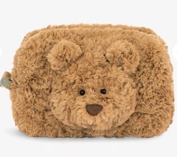 JELLYCAT BARTHOLOMEW BEAR Plushie Travel Pouch 13cm, Fun & Unique ...