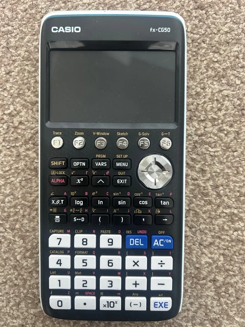 CASIO FX-CG50 3D Graph Catalogue Function Graphic Calculator - Black £ ...