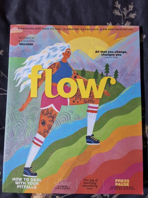 FLOW MAGAZINE PAPER BOOK Changes You 2024 Issue 39 Notebook Stickers ...