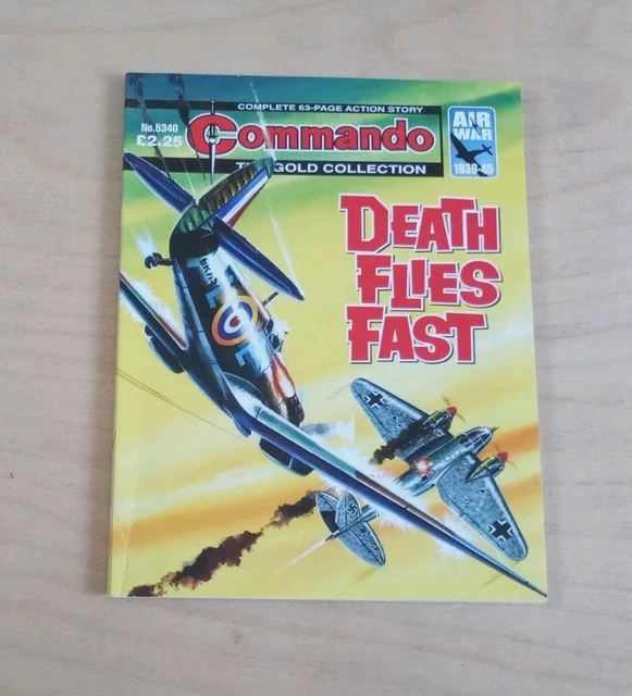 COMMANDO COMIC~DEATH FLIES Fast (5340) Air War 1939-45 (The Gold ...