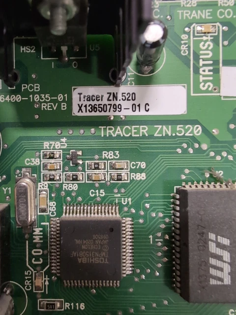 TRANE TRACER ZN.520 X13650799-01 LON VAV Controller 6400-1035-01 ZN520 ...