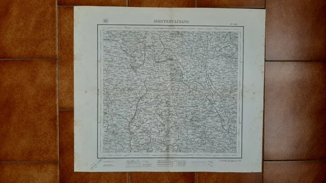 TOSCANA-SIENA-AREZZO-GROSSETO-MONTEPULCIANO-PIENZA -1909 - Mappa Rara ...