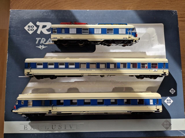 43053, ROCO H0 BR 4010.05 E-Triebzug Transalpin der ÖBB 3-tlg. mit DSS ...