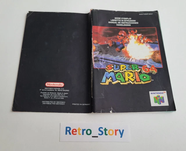 NINTENDO 64 N64 - Super Mario - Notice / Instruction Manual EUR 9,99 ...