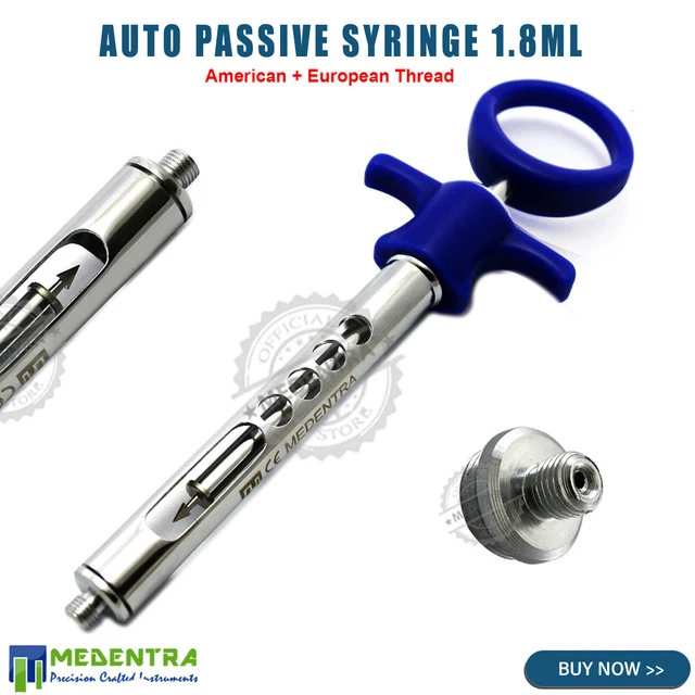 MEDENTRA® DENTIST ASPIRATING Syringe for Local Anesthetic Anesthesia 1. ...