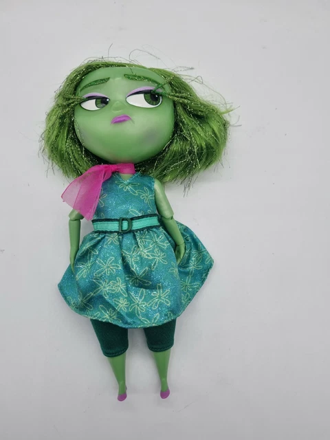 DISNEY STORE INSIDE Out Deluxe Talking Disgust Figure Doll 11 sayings ...