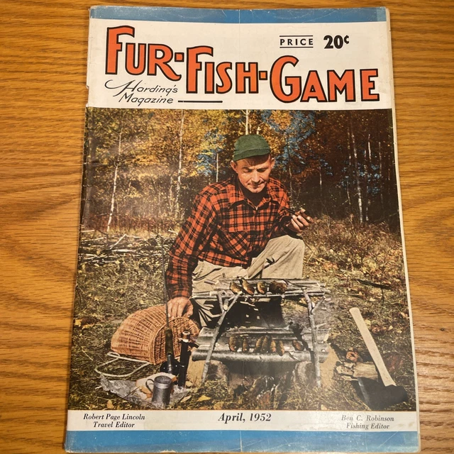 FUR-FISH-GAME APRIL 1952, Vintage Trapping, Hunting, And Fishing ...