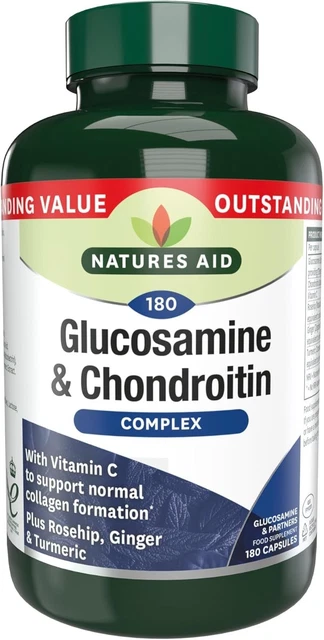 GLUCOSAMINE AND CHONDROITIN Complex with Vitamin C Rosehip Ginger and ...