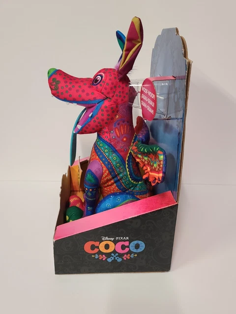 DISNEY PIXAR COCO Dante Alebrije Talking Dog Plush Soft Doll Figure 14 ...