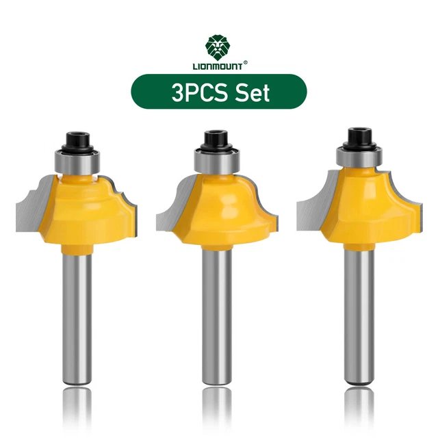 1/4&(6.35MM) SHANK DOUBLE Roman Ogee Round Over Edge Molding Router Bit ...