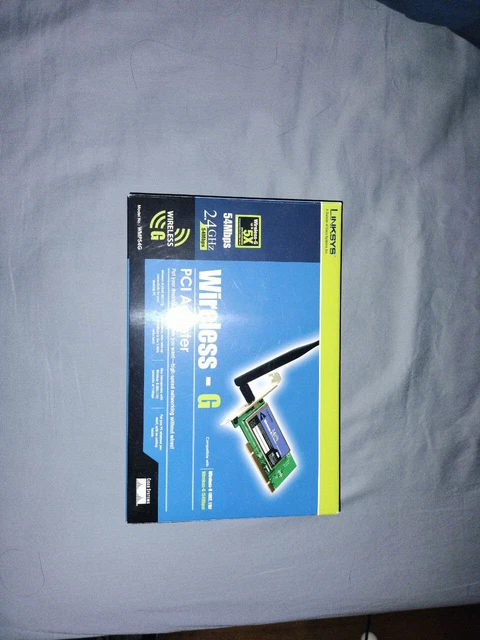 LINKSYS WMP54G WIRELESS-G PCI Adapter With Antenna - CIB $7.99 - PicClick