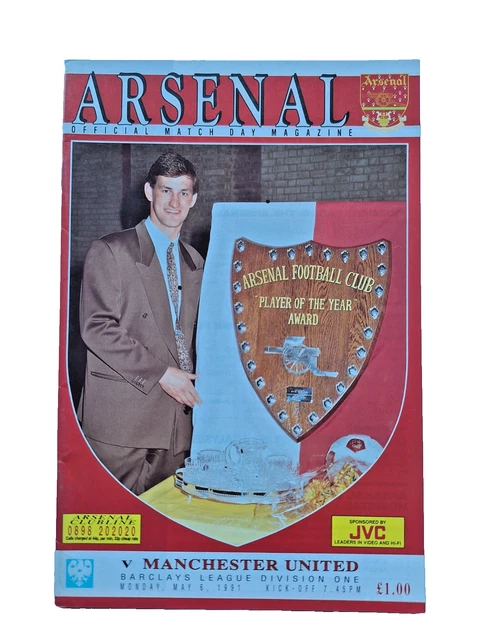 ARSENAL V MANCHESTER United - Season 1990/91 - Football Programme £2.77 ...