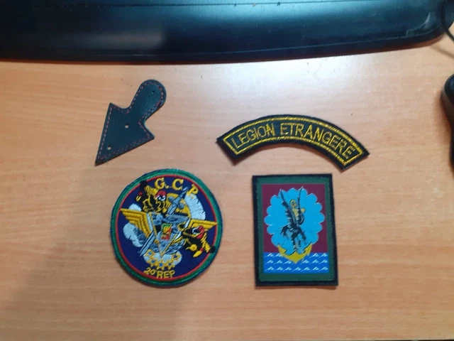 LÉGION ÉTRANGÈRE-2º REP/CA/GCP patch/ecusson /cuir pour insigne EUR 19 ...
