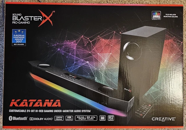 CREATIVE SOUNDBLASTERX KATANA Pro Gaming Sound Bar/Subwoofer RGB $125. ...
