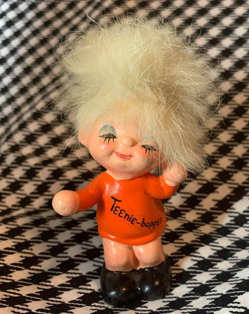 VINTAGE 1960S MCM Josef Originals 4” Teenie Bopper Dancing W Fur Hair ...
